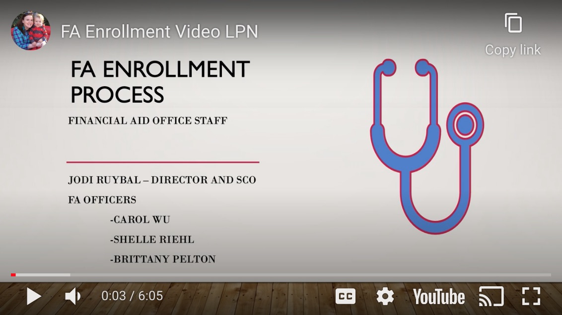 Sumner College's Financial Aid Informational Video