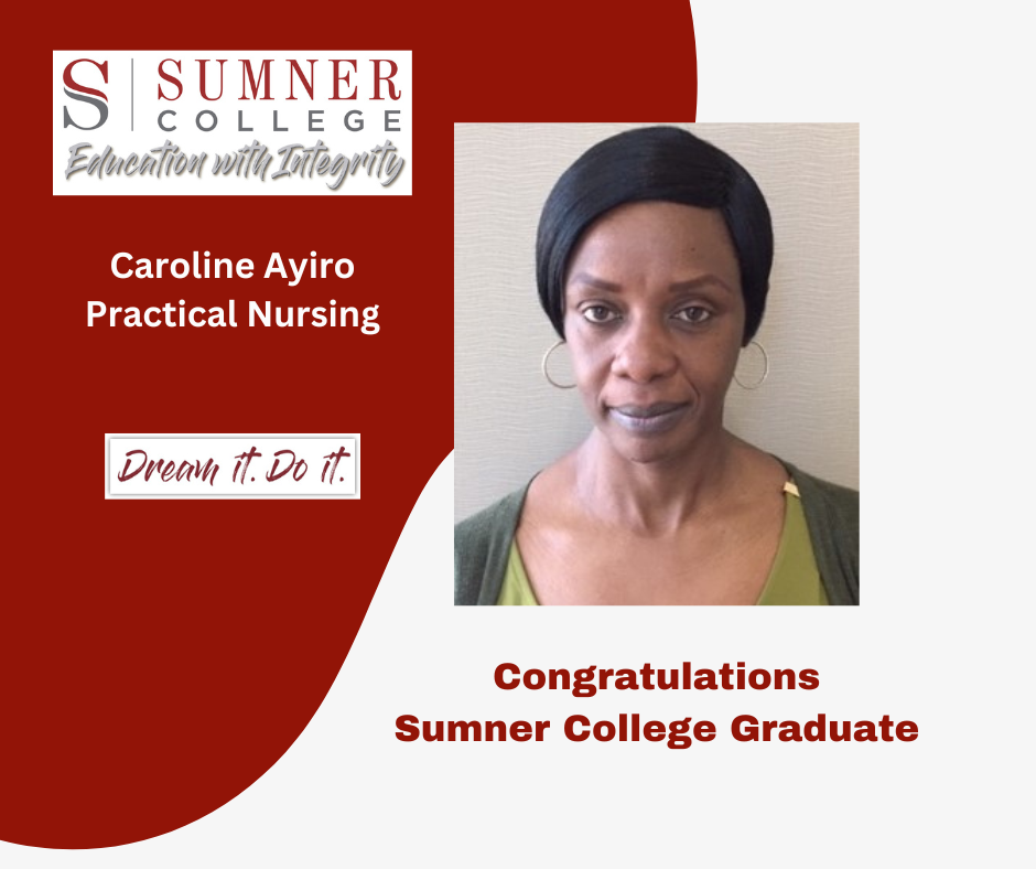 Congratulations Sumner College Graduate – Caroline | Sumner College