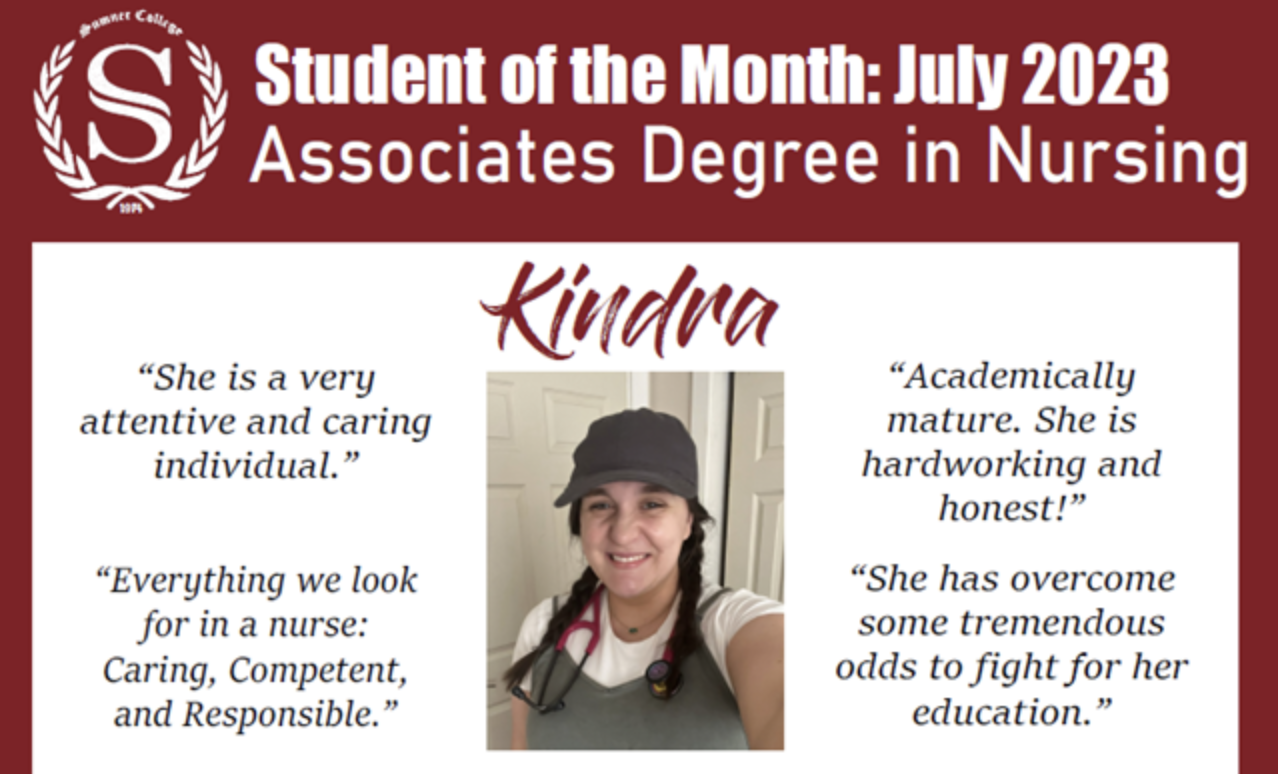 Sumner College Student of the Month: July 2023 | Sumner College