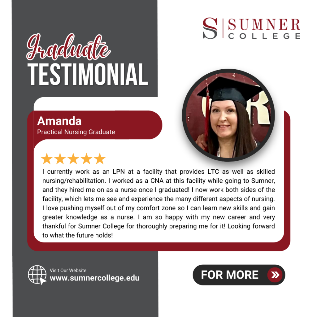 Meet Amanda – Sumner College Graduate | Sumner College