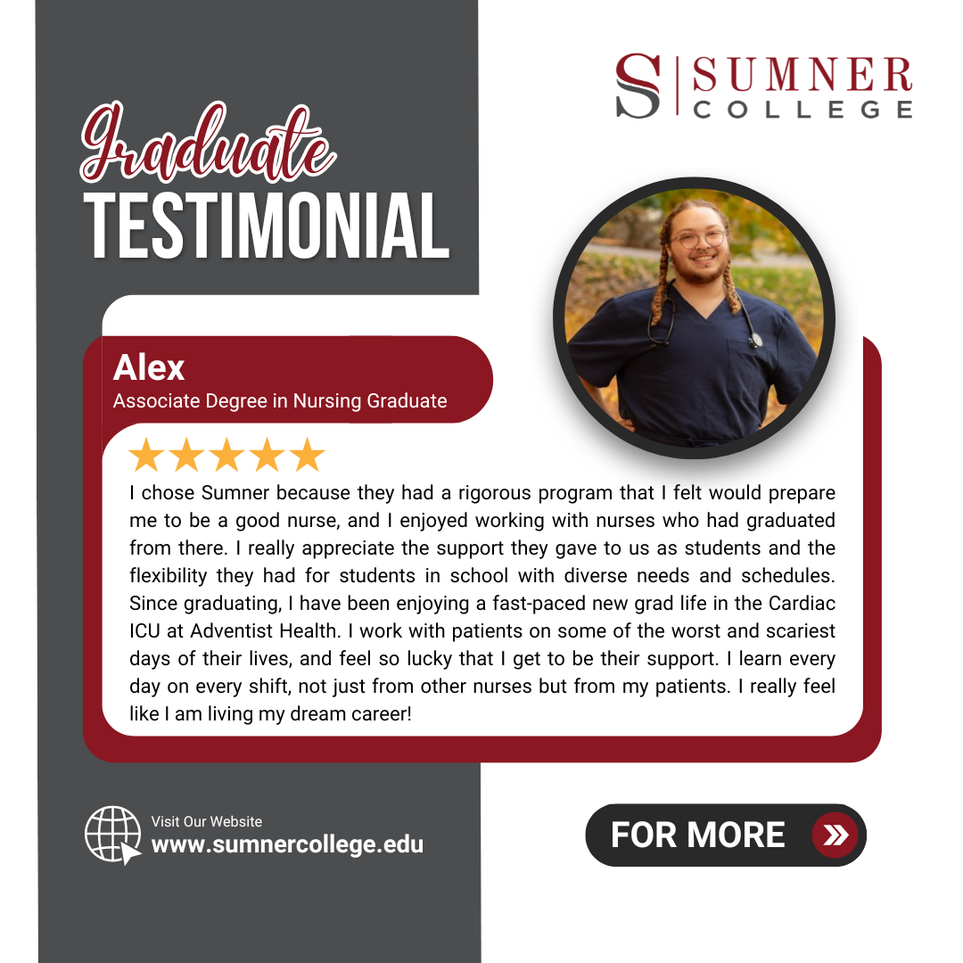 Meet Alex – Sumner College Graduate | Sumner College