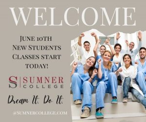 Welcome New Students – June Classes Start Today! | Sumner College